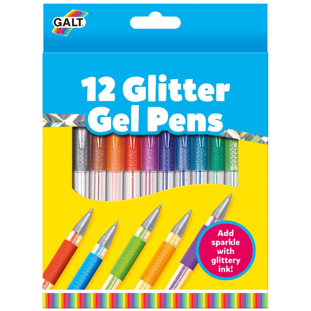 12 Glitter Gel Pens – Galt Toys UK
